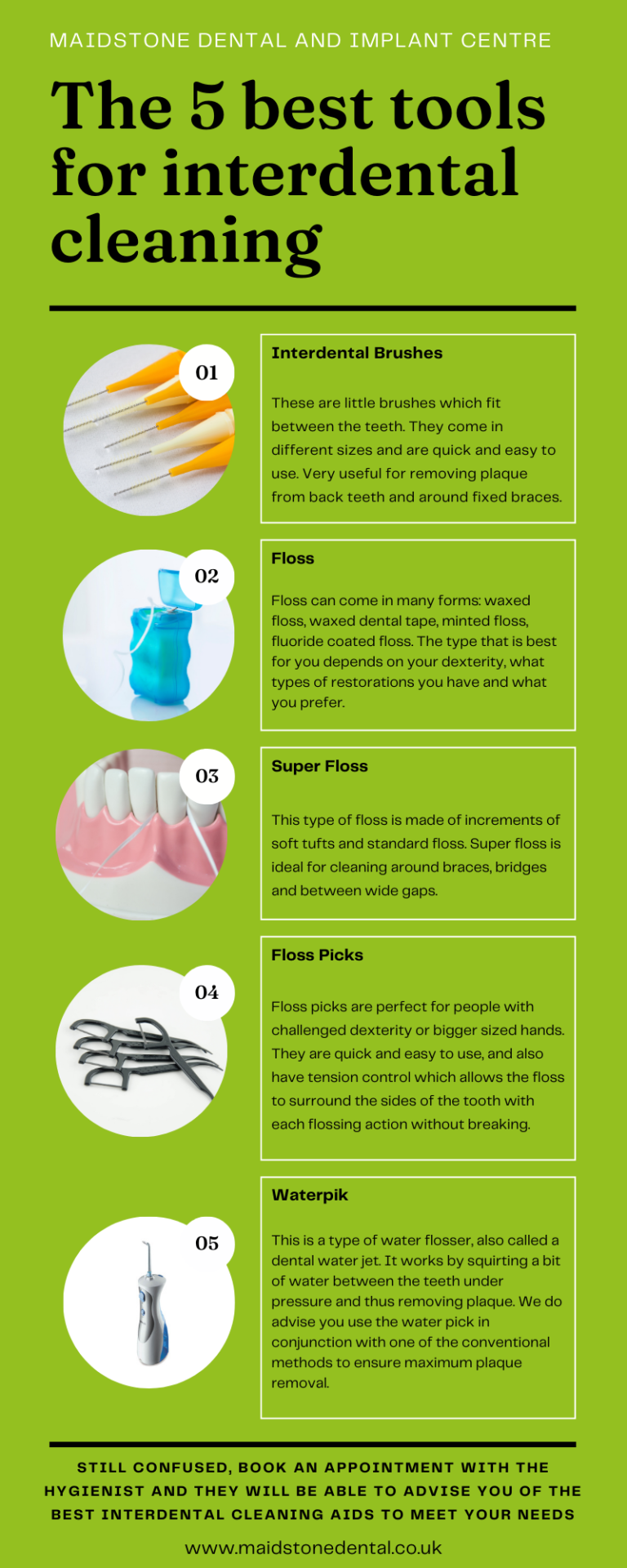 Maidstone Interdental Cleaning Infographic - Maidstone Dental