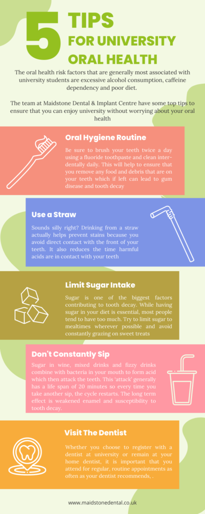 Top tips for healthy teeth at University Maidstone - Maidstone Dental